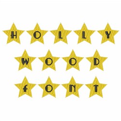 Hollywood Font by Hopscotch on EmbroideryDesigns.com ...