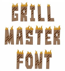 Grill Master Font by Hopscotch on EmbroideryDesigns.com ...