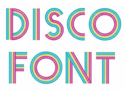 Disco Font by Hopscotch on EmbroideryDesigns.com | EmbroideryDesigns.com