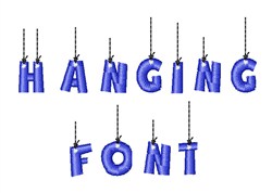 Hanging Font by Hopscotch on EmbroideryDesigns.com | EmbroideryDesigns.com