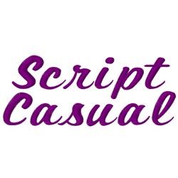 Script Casual Fonts by Internet Stitch on EmbroideryDesigns.com ...