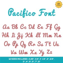 Pacifico - 12 Sizes Included Embrilliance by Maya Kreations on ...