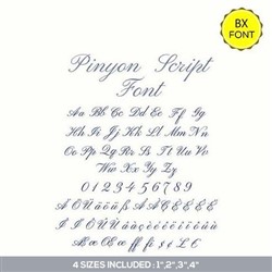Pinyon Script by Maya Kreations on EmbroideryDesigns.com ...