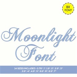 Moonlight Font by Maya Kreations on EmbroideryDesigns.com ...