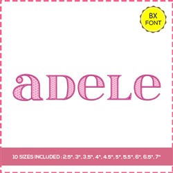 Adele Font by Maya Kreations on EmbroideryDesigns.com ...