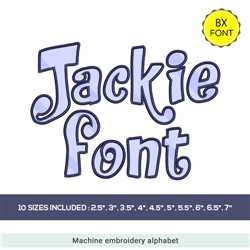Jackie Font by Maya Kreations on EmbroideryDesigns.com ...