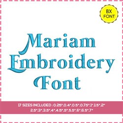Mariam Font by Maya Kreations on EmbroideryDesigns.com ...