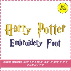 Police Harry Potter par Maya Kreations sur EmbroideryDesigns.fr ...