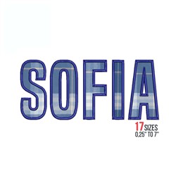 Sofia Applique Font by Maya Kreations on EmbroideryDesigns.com ...