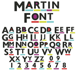 Martin Font by Mira Embroidery on EmbroideryDesigns.com ...