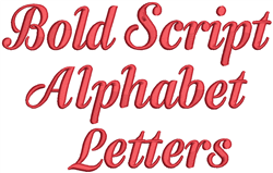 Bold Script Font by Mira Embroidery on EmbroideryDesigns.com ...