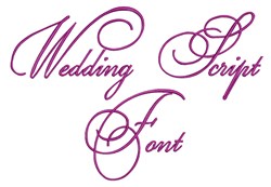 Wedding Script Font by Mira Embroidery on EmbroideryDesigns.com ...