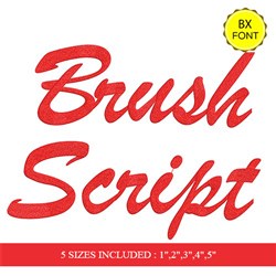 Brush Script Embrilliance by Needle Noodle Embroidery on ...