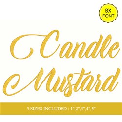 Candle Mustard Embrilliance by Needle Noodle Embroidery on ...