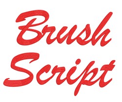 Brush Script Font by Needle Noodle Embroidery on EmbroideryDesigns.com ...