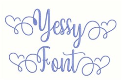 Yessy Font by Needle Noodle Embroidery on EmbroideryDesigns.com ...