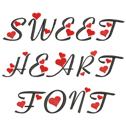 Sweetheart Font by Pat Williams on EmbroideryDesigns.com ...