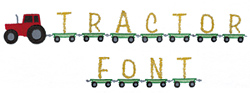 Tractor Alphabet by Starbird Inc Home Format Fonts on EmbroideryDesigns ...