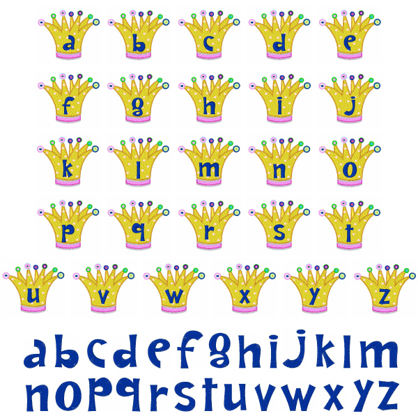 Princess Tiara Font Printables