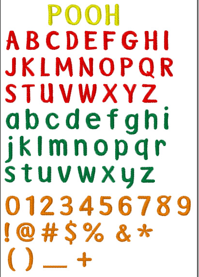 Winnie The Pooh Font