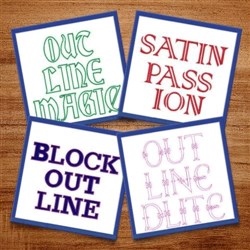 Block Outlines Pack by Embroidery Patterns Pack on EmbroideryDesigns ...