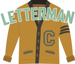 Letterman print art print art at EmbroideryDesigns.com ...
