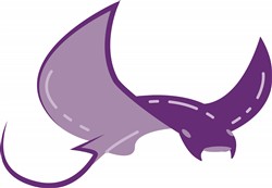 Manta Ray print art print art at EmbroideryDesigns.com ...