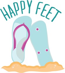 Happy Feet print art print art at EmbroideryDesigns.com ...