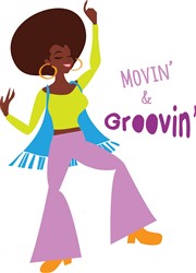 Movin & Groovin print art print art at EmbroideryDesigns.com ...