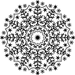 Snowflake Mandala SVG cut file at EmbroideryDesigns.com ...