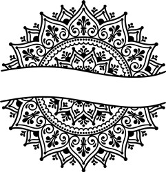 Mandala Split Outline SVG cut file at EmbroideryDesigns.com ...