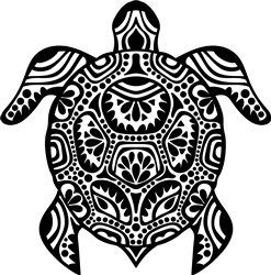 Tribal Turtle SVG cut file at EmbroideryDesigns.com | EmbroideryDesigns.com