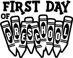 First Day Preschool SVG cut file at EmbroideryDesigns.com ...