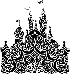 Disney Castle Mandala SVG cut file at EmbroideryDesigns.com ...