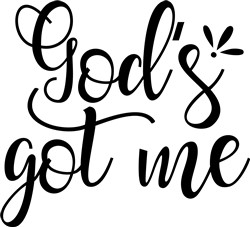 Gods Got Me SVG cut file at EmbroideryDesigns.com | EmbroideryDesigns.com