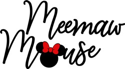 Meemaw Mouse SVG cut file at EmbroideryDesigns.com | EmbroideryDesigns.com