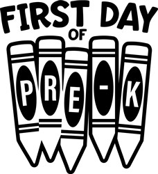 First Day Pre-k SVG cut file at EmbroideryDesigns.com ...