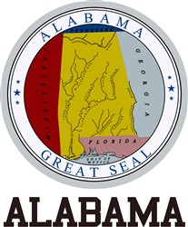 Alabama State Seal print art print art at EmbroideryDesigns.com ...