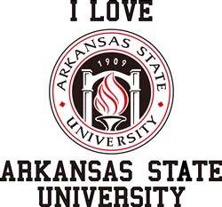 Arkansas State University print art print art at EmbroideryDesigns.com ...