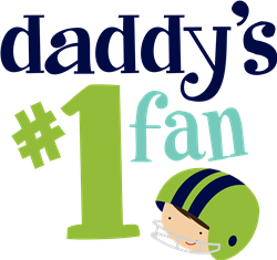 Daddys Number One Fan SVG cut file at EmbroideryDesigns.com ...
