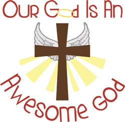 An Awesome God print art print art at EmbroideryDesigns.com ...