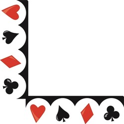 Playing Cards Corner print art print art at EmbroideryDesigns.com ...