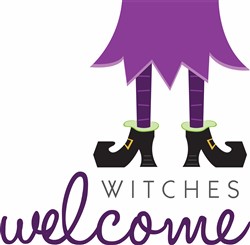 Witches Welcome print art print art at EmbroideryDesigns.com ...