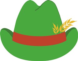 Tyrolean Hat print art print art at EmbroideryDesigns.com ...