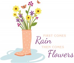 Flower Filled Boot print art print art at EmbroideryDesigns.com ...