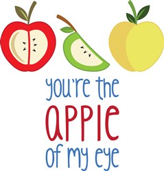 Youre The Apple Of My Eye print art print art at EmbroideryDesigns.com ...
