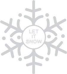 Let It Snow print art print art at EmbroideryDesigns.com ...
