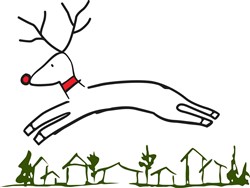 Flying Reindeer SVG cut file at EmbroideryDesigns.com ...