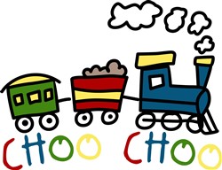 Choo Choo print art print art at EmbroideryDesigns.com ...