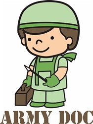 Army Doc print art print art at EmbroideryDesigns.com ...